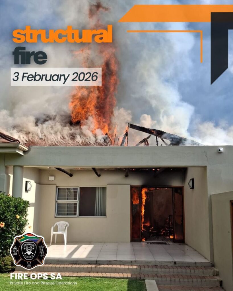 FIRE OPS SA - Structural fire in the Houghton area extinguished